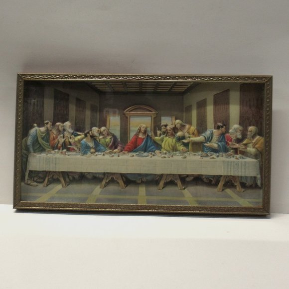 Vintage | Art | Vintage The Last Supper Wall Art 3d Picture Religious ...